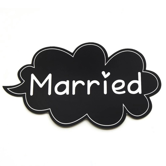 Other | Just Married Wedding Photo Booth Props | Poshmark
